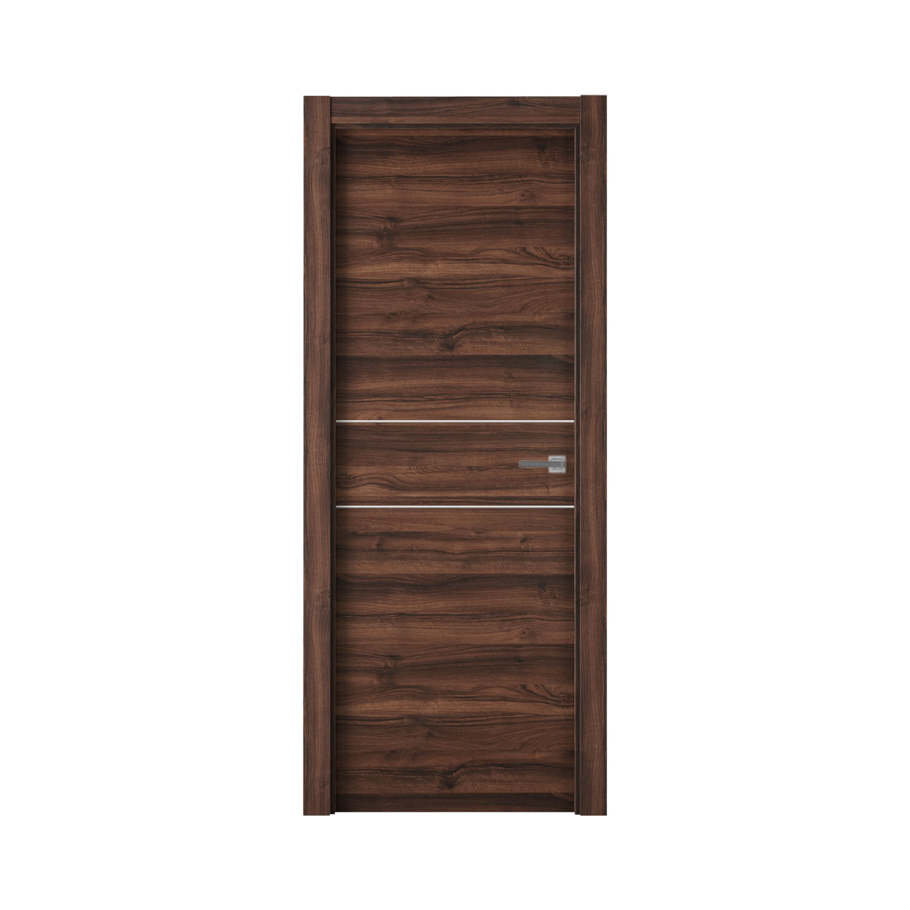 Puerta melamina dos rayas greca blanca - Madera Hogar