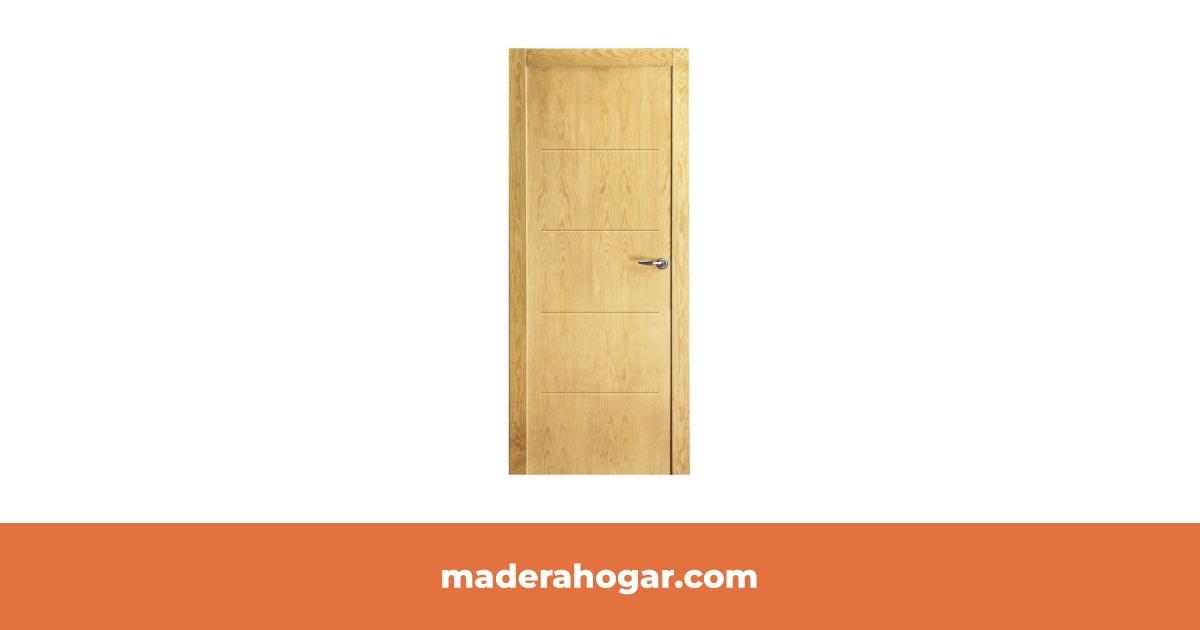 Puerta de madera maciza de pino en block - Madera Hogar